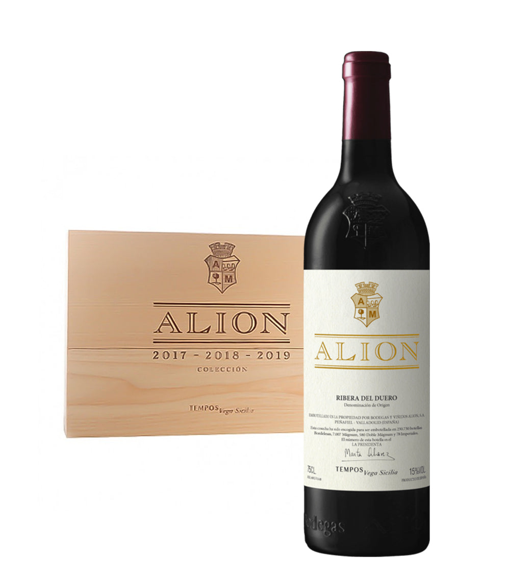 Bodegas Vega Sicilia Ribera del Duero Alión 6-bottle vertical case fro ...